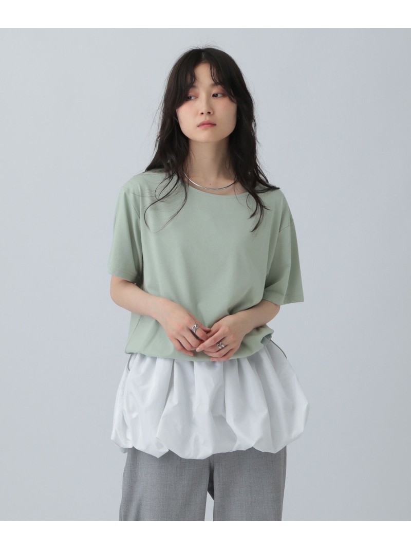 【楽天市場】【SALE／35%OFF】裾バルーンドロストプルオーバー LEPSIM レプシィム トップス カットソー・Tシャツ ホワイト グリーン グレー【RBA_E】[Rakuten ...