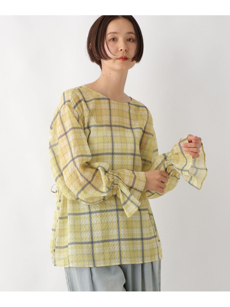 【楽天市場】【SALE／55%OFF】シアーチェックブラウス LEPSIM レプシィム トップス シャツ・ブラウス ブラウン イエロー【RBA_E】[Rakuten Fashion ...