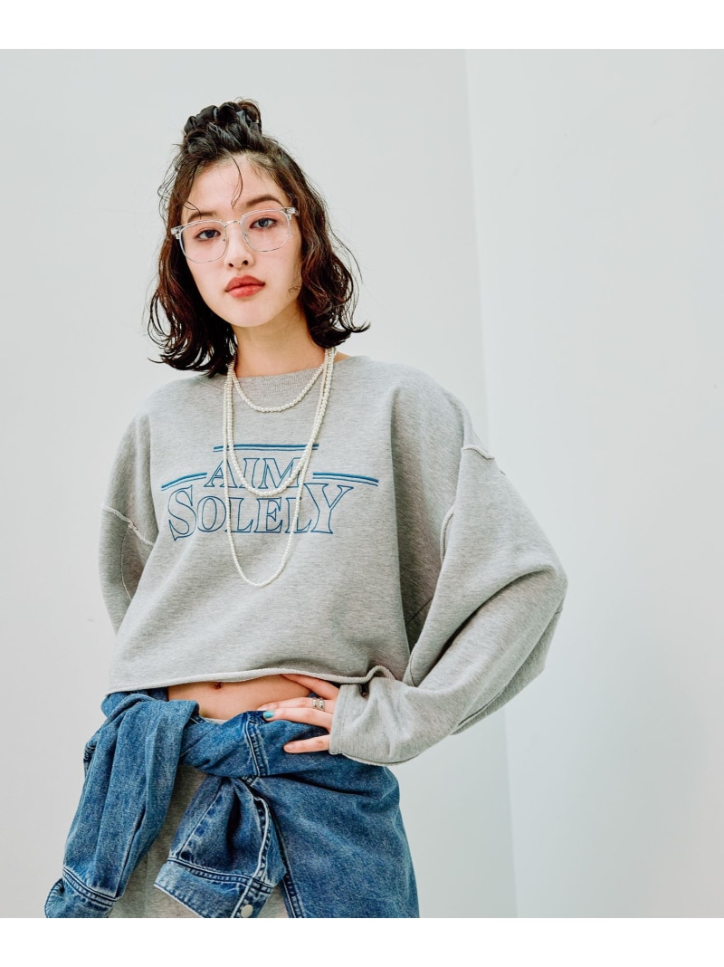 【楽天市場】【SALE／20%OFF】ショートロゴ裏毛プルオーバー LEPSIM レプシィム トップス スウェット・トレーナー グレー ネイビー ホワイト【RBA_E】【送料無料 ...