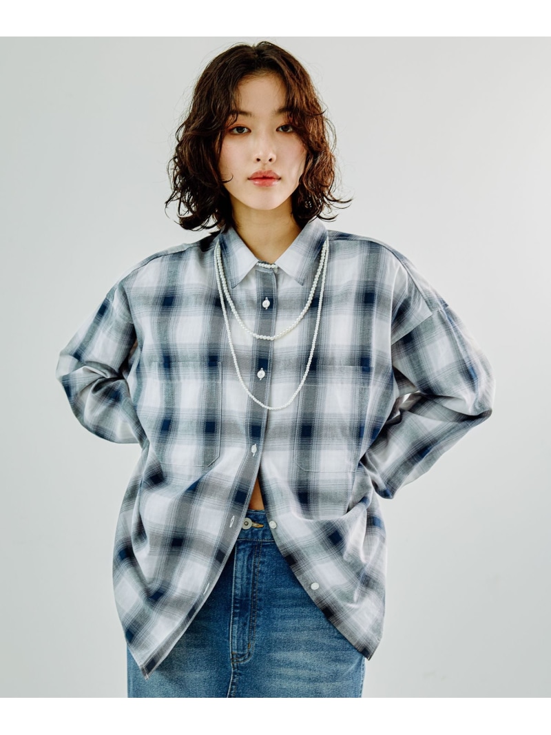 【楽天市場】【SALE／55%OFF】オンブレチェックシャツ LEPSIM レプシィム トップス シャツ・ブラウス グリーン ブルー ネイビー【RBA_E】[Rakuten Fashion ...