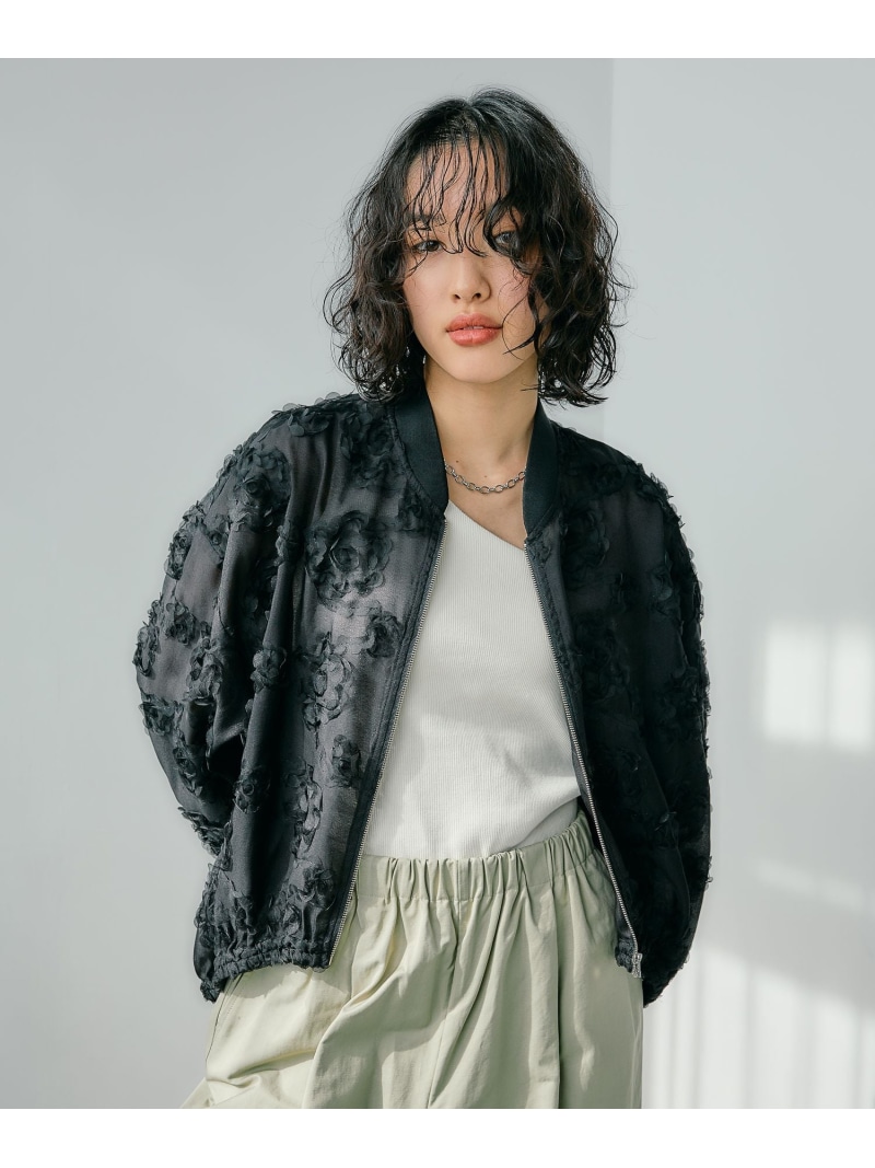 【楽天市場】レースブルゾン LEPSIM レプシィム ジャケット・アウター ブルゾン・ジャンパー ブラック【送料無料】[Rakuten Fashion]：LEPSIM／レプシィム