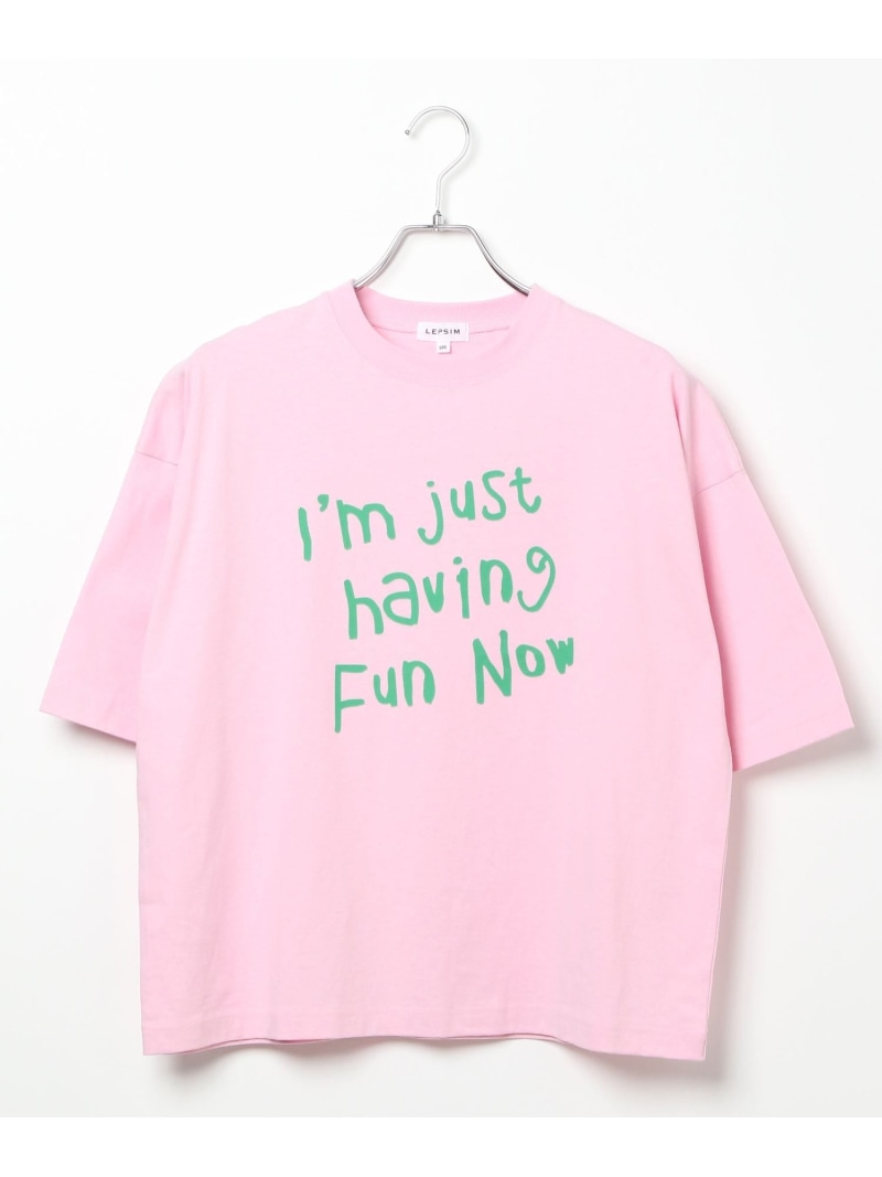【楽天市場】【KIDS】手描きロゴBIGチュニック LEPSIM レプシィム トップス カットソー・Tシャツ グリーン ホワイト[Rakuten Fashion]：LEPSIM／レプシィム