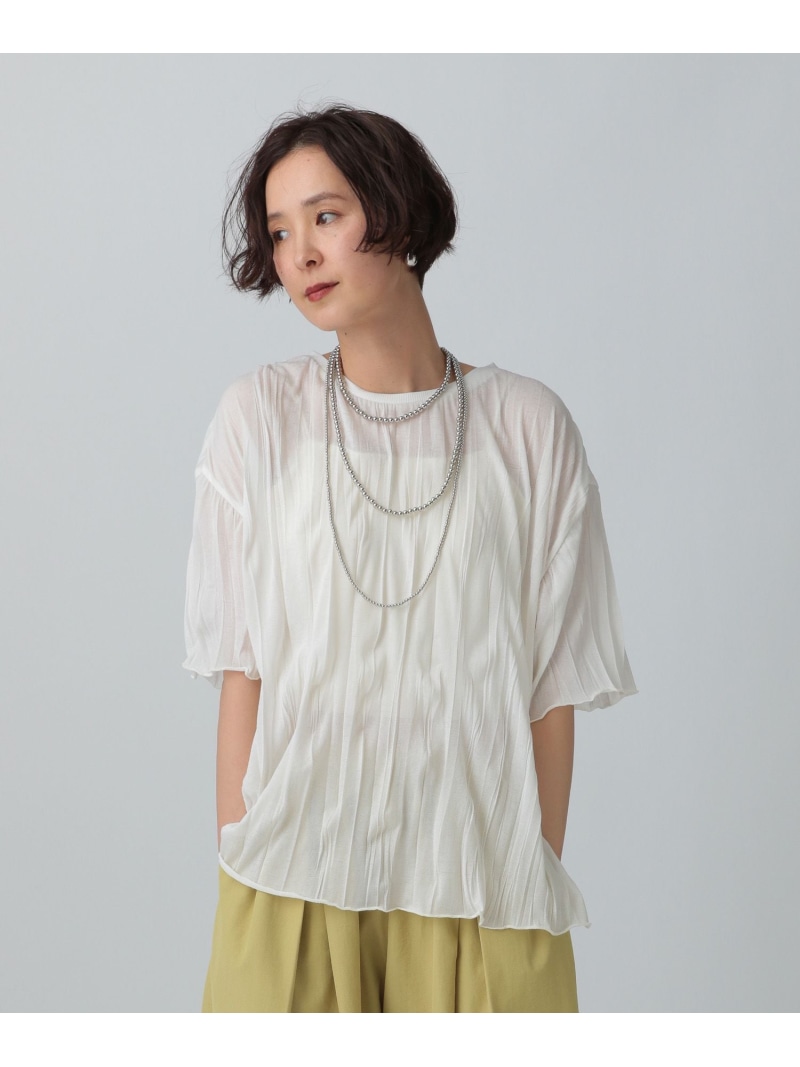 【楽天市場】ランダムプリーツT LEPSIM レプシィム トップス カットソー・Tシャツ ブルー ブラック ホワイト【送料無料】[Rakuten Fashion]：LEPSIM／レプシィム