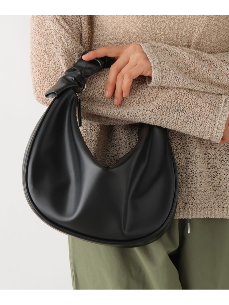 【楽天市場】ギャザーハンドル2WAYショルダー LEPSIM レプシィム バッグ ショルダーバッグ ホワイト ブラック【送料無料 ...