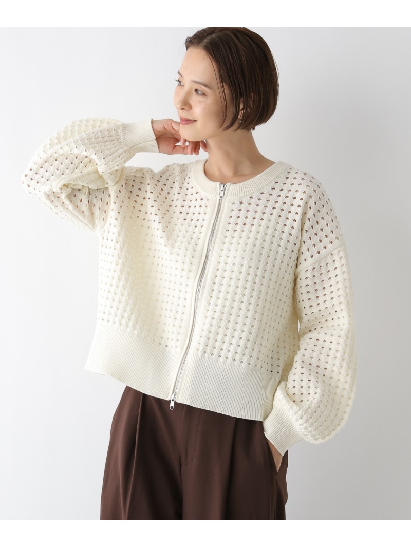 【楽天市場】【SALE／55%OFF】7ゲージメッシュZIPカーディガン LEPSIM レプシィム トップス カーディガン ホワイト ブラック ...