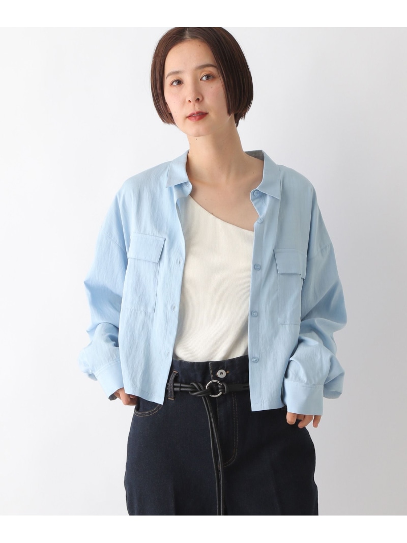 【楽天市場】【SALE／55%OFF】Wポケット短丈シャツ LEPSIM レプシィム トップス シャツ・ブラウス ホワイト ブルー【RBA_E ...