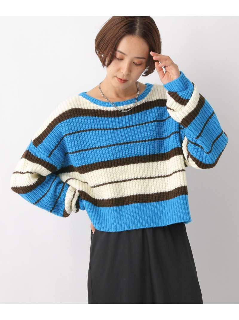 【楽天市場】【SALE／55%OFF】(W)5GマルチボーダーPO LEPSIM レプシィム トップス ニット ブルー ベージュ パープル【RBA_E】[Rakuten Fashion ...