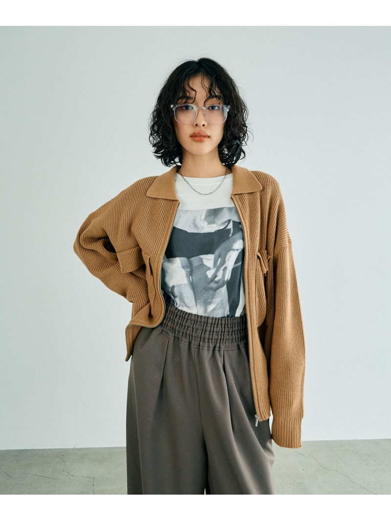 【楽天市場】【SALE／25%OFF】7ゲージWポケットZIPカーディガン LEPSIM レプシィム トップス ニット ブラック ベージュ【RBA_E】【送料無料】[Rakuten ...