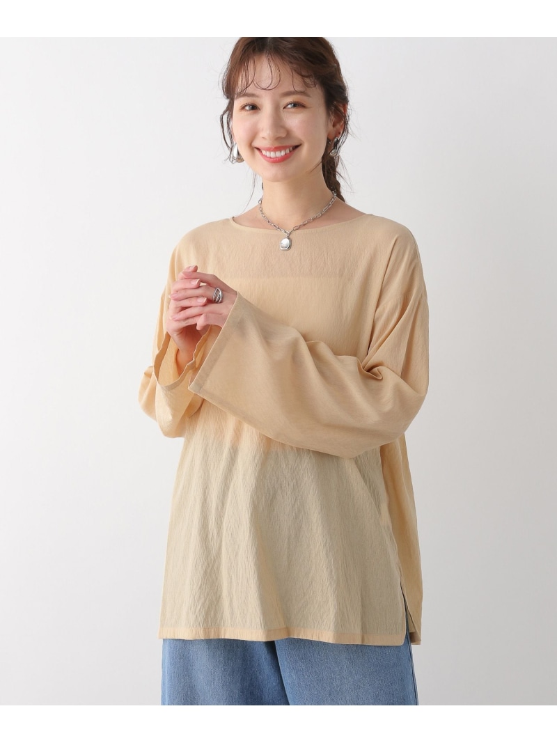 【楽天市場】【SALE／40%OFF】ドライシアープルオーバー LEPSIM レプシィム トップス カットソー・Tシャツ ホワイト ベージュ ...