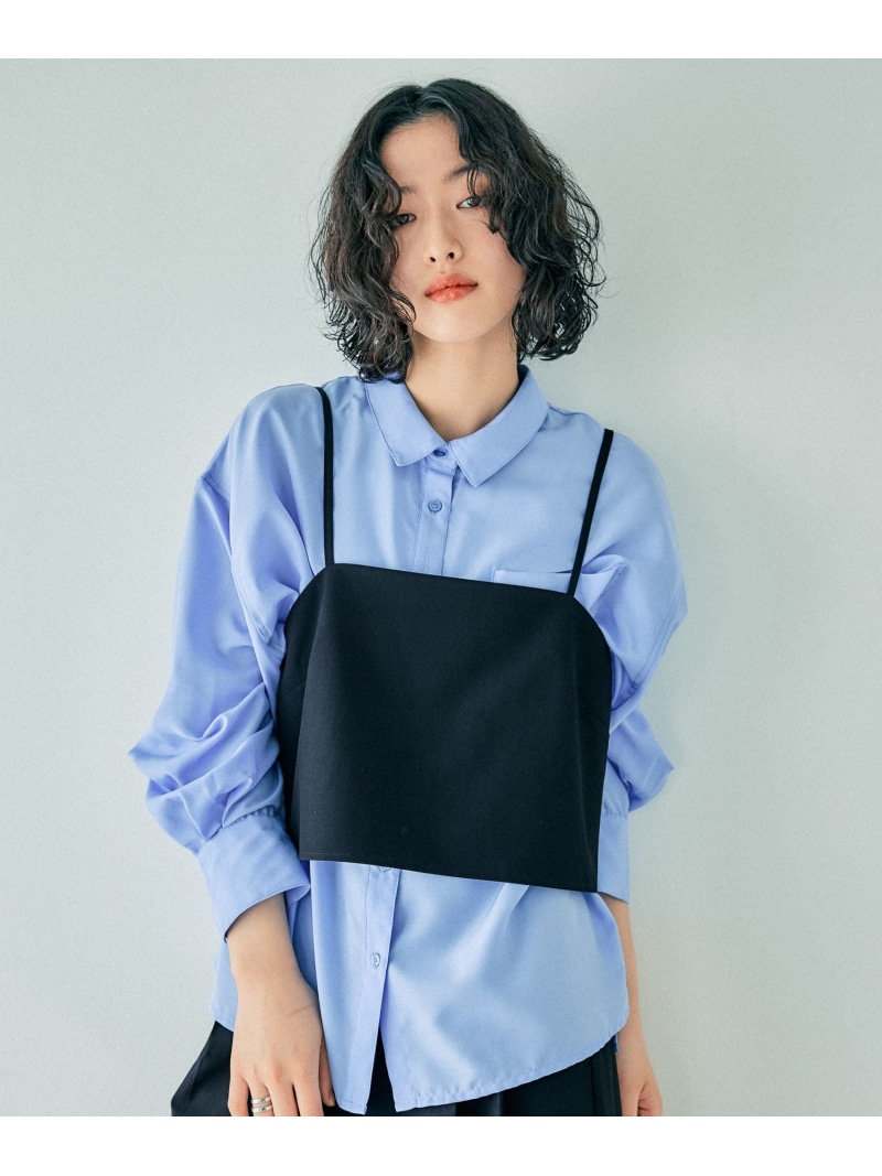 【楽天市場】【SALE／55%OFF】ショートキャミブラウス LEPSIM レプシィム トップス ベスト・ジレ ブラック ベージュ グレー【RBA_E】[Rakuten Fashion ...