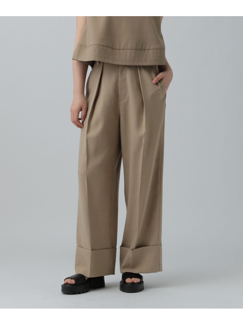 【楽天市場】リネンブレンドスラックスパンツ LEPSIM レプシィム パンツ その他のパンツ オレンジ ブラック【送料無料】[Rakuten ...