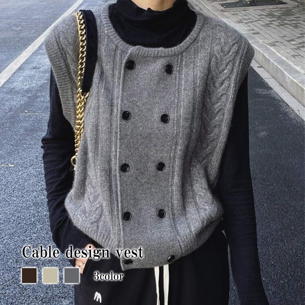 【楽天市場】ベスト レディース ケーブルデザインベスト あったか おしゃれ 秋 フリース ブランド 人気 春 部屋着 スーツ ニット ...