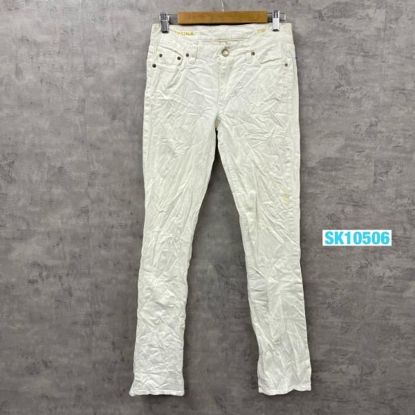 【楽天市場】【中古】MATCHSTICK ホワイト ジップフライ デニムジーンズパンツ 27R 実寸28in RN77388 USA 海外輸入 ...