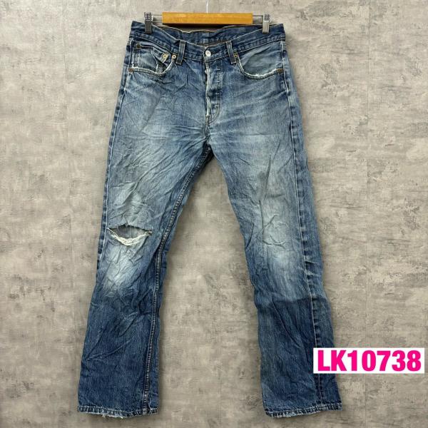 【楽天市場】【中古】Levi's リーバイス 501R デニムジーンズパンツ ブルー ボタンフライ W32L32 実寸W31in 赤タブ ...