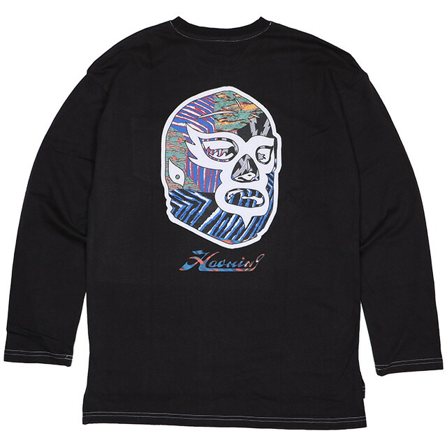【楽天市場】(ハオミン) HAOMING MASK WRESTLER REGULARY PATTERN POCKET LS TEE (LS ...