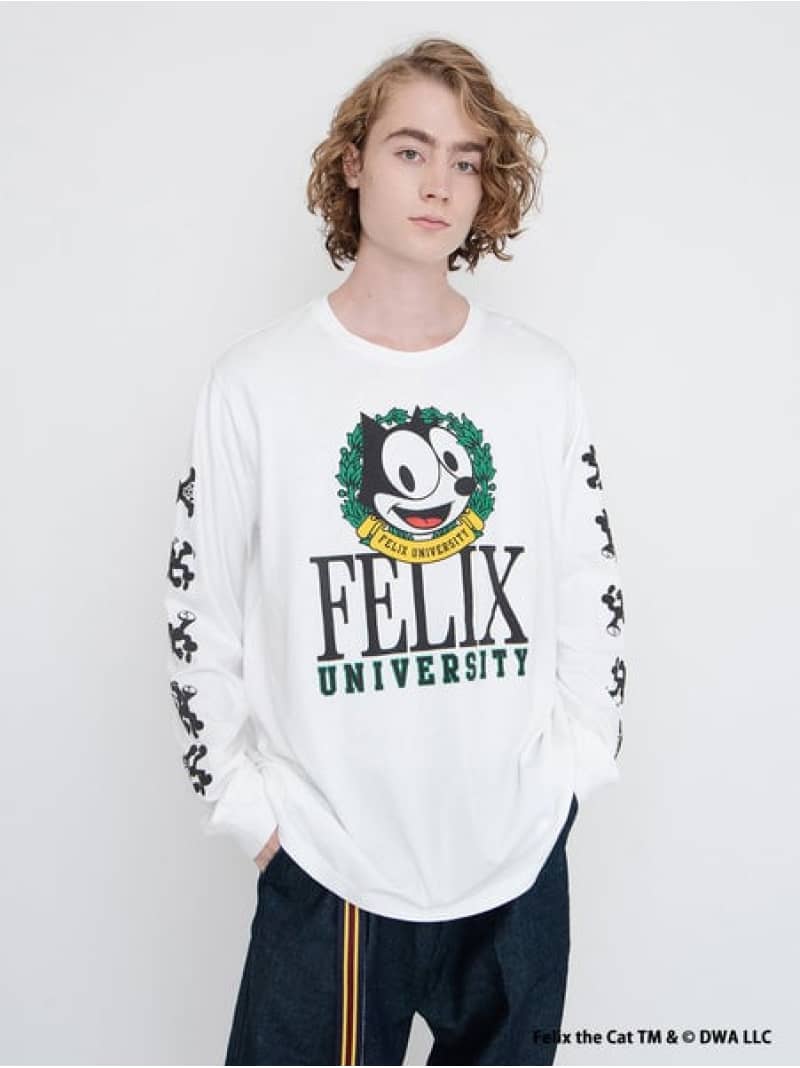 【楽天市場】【SALE／50%OFF】LS RELAXED TEE FELIX UNISEX CREST WHITE Levi's リーバイス ...