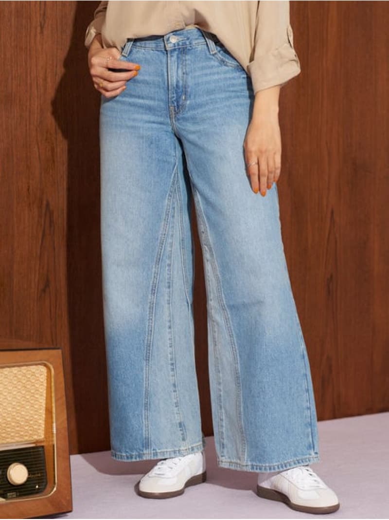 【楽天市場】【SALE／70%OFF】94 BAGGY WIDE LEG ミディアムインディゴ WHAT ELSE CAN IS Levi's ...