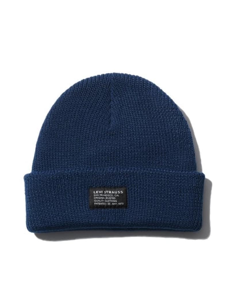 【楽天市場】Knitted Cropped Beanie Levi's リーバイス 帽子 キャップ ブルー[Rakuten Fashion ...