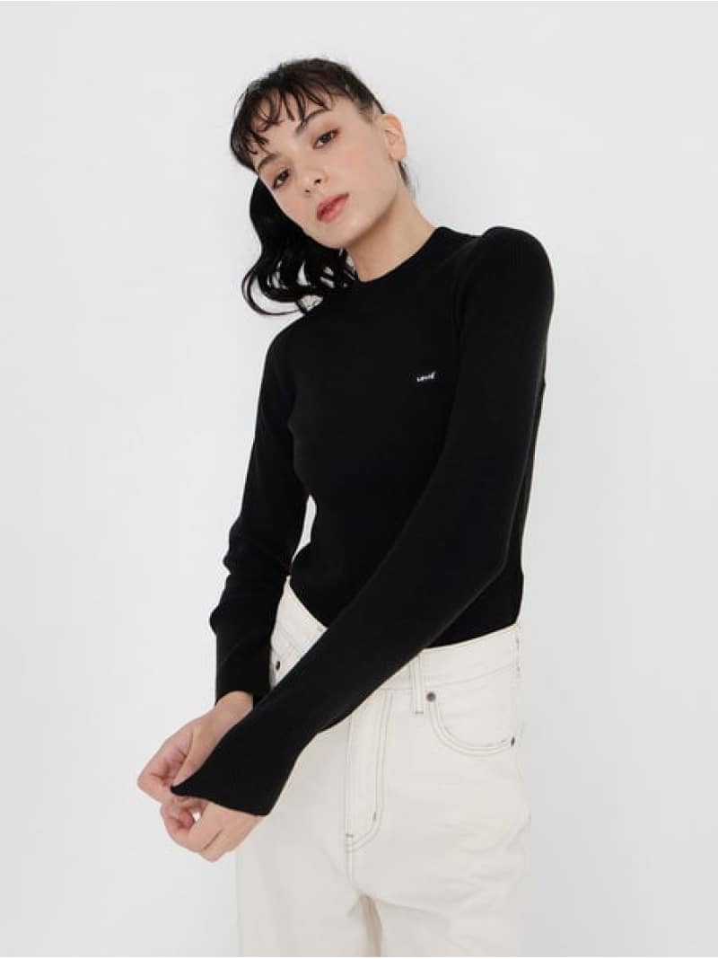 【楽天市場】【SALE／45%OFF】CREW RIB SWEATER CAVIAR Levi's リーバイス トップス ニット【RBA_E ...