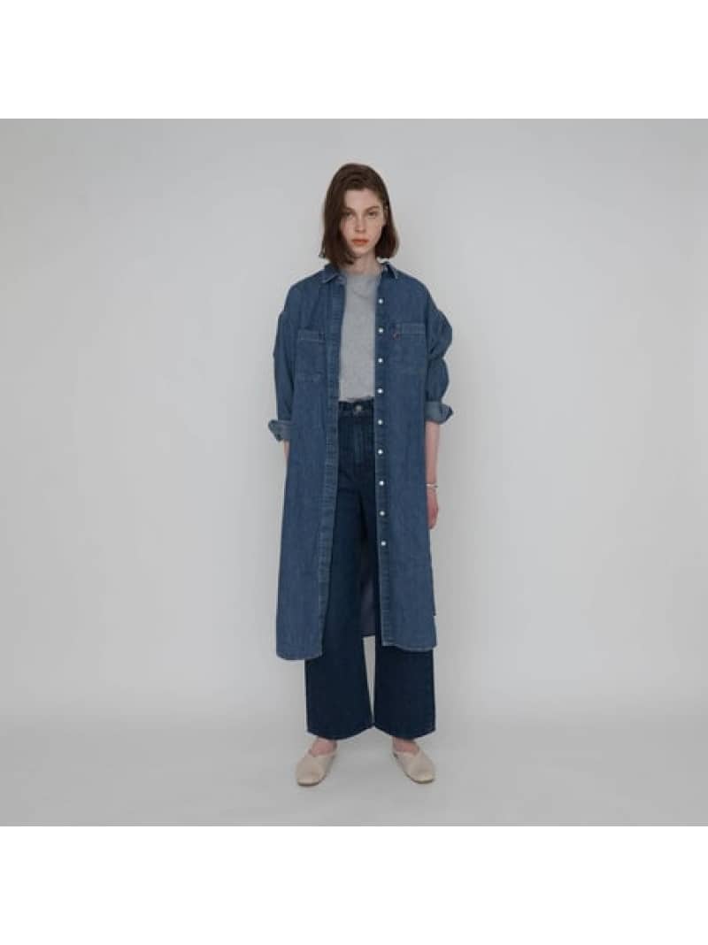 【楽天市場】LENNON LONG DUSTER ON THE FLIP SIDE Levi's リーバイス トップス シャツ・ブラウス ...