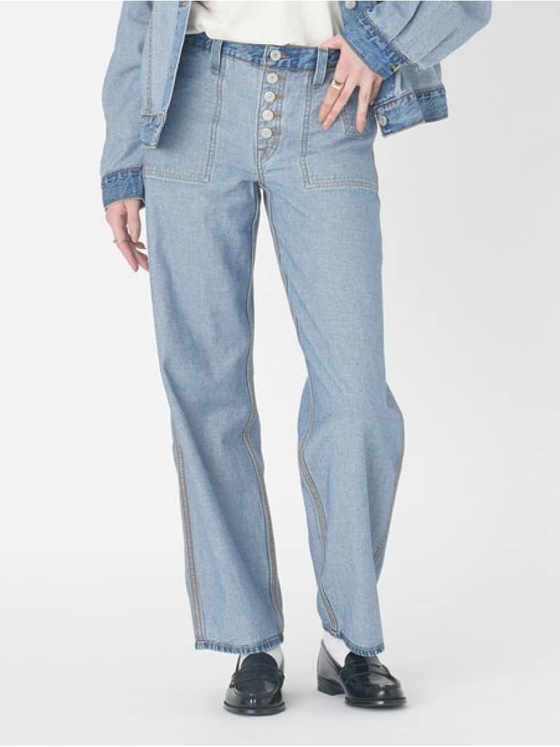 【楽天市場】【SALE／50%OFF】リバーシブル BAGGY DAD ミディアムインディゴ SOFT AS BUTTER Levi's ...