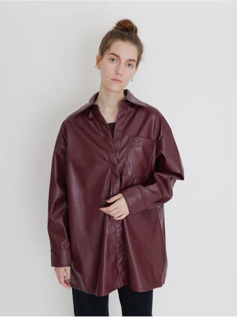 【楽天市場】【SALE／50%OFF】SHIRRING SHIRT DRESS LMC ACACIA LEATHERETTE RED Levi ...