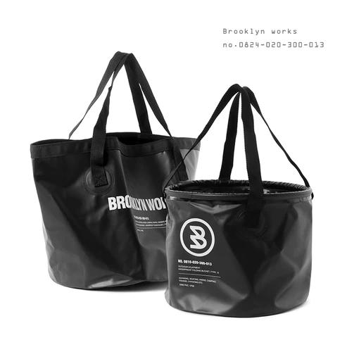 【楽天市場】ブルックリンワークス WATERPROOF FOLDING BUSCKET-SMALL 防水バケット Sサイズ BROOKLYN ...