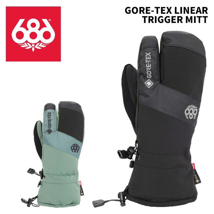 【楽天市場】686 シックスエイトシックス グローブ GORE-TEX LINEAR TRIGGER MITT 24-25モデル：Liberty SNOW LIFE SHOP