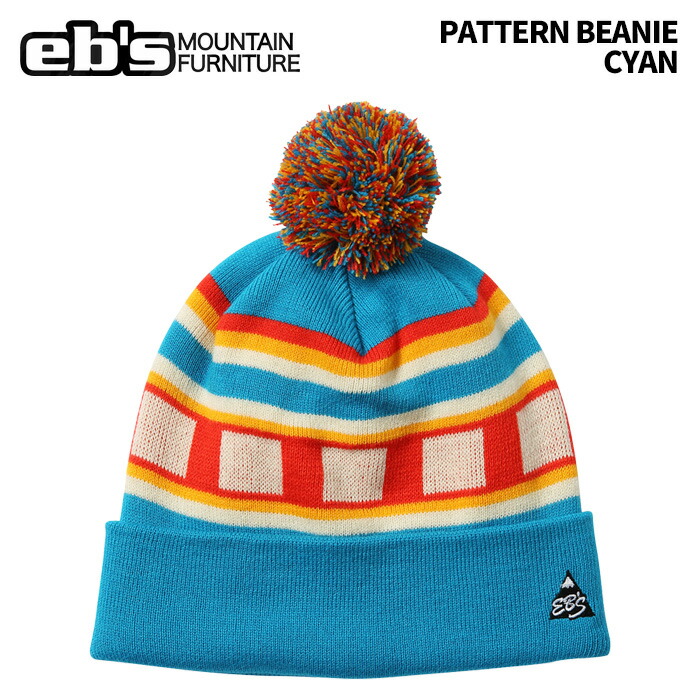 【楽天市場】eb's エビス PATTERN BEANIE CYAN パターンビーニー キャップ ビーニー 25-26モデル：Liberty ...