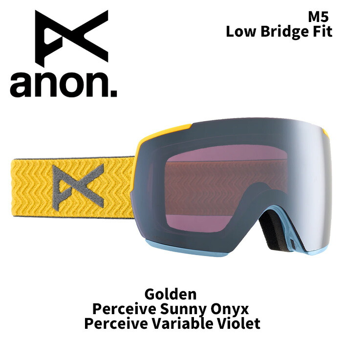 【楽天市場】ANON アノン ゴーグル M5 Golden + Bonus Lens + MFI® Face Mask 24-25 モデル ...