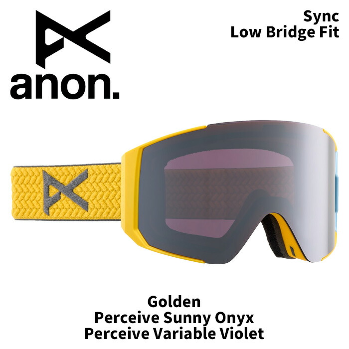 【楽天市場】ANON アノン ゴーグル Sync Golden + Bonus Lens 24-25 モデル【返品交換不可商品 ...