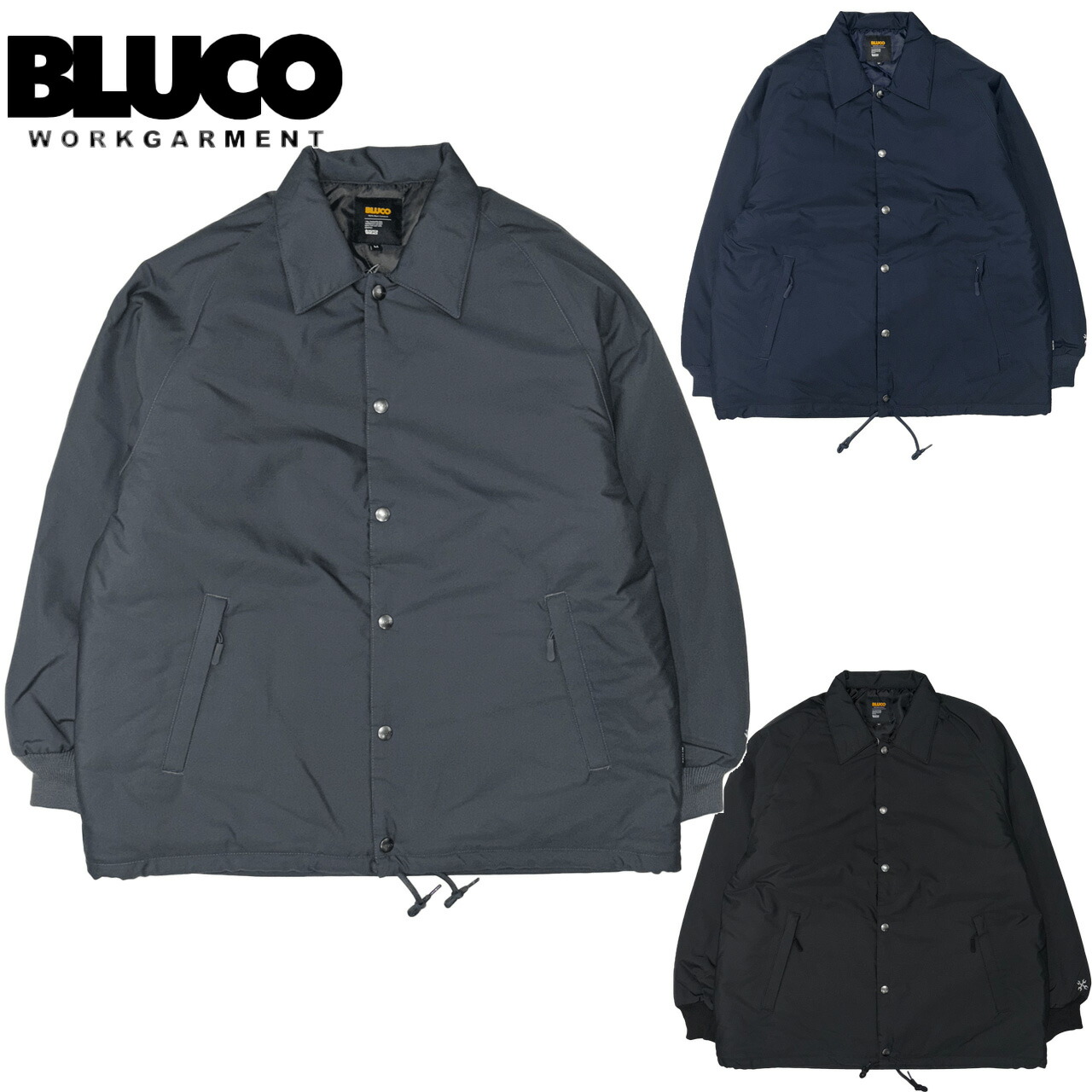 【楽天市場】BLUCO ブルコ T/C COACH JACKET -QUILTING LINING- コーチジャケット キルティングライニング 147-31-051：リブラセレクトストア
