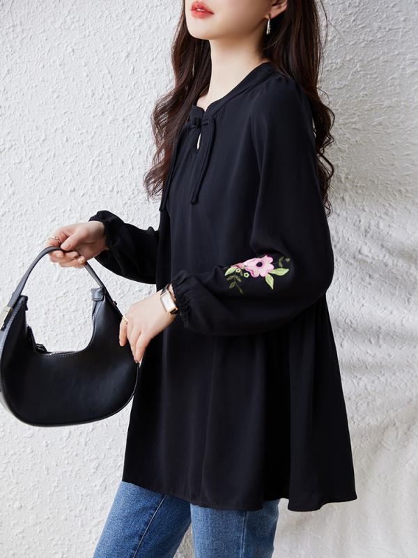 【楽天市場】 ファッション 服 オシャレ カワイイ シンプル 大カワイイ サイズ 婦服 シフォンシャツ 春 レトロ ライト 高級感 トップス：リコット