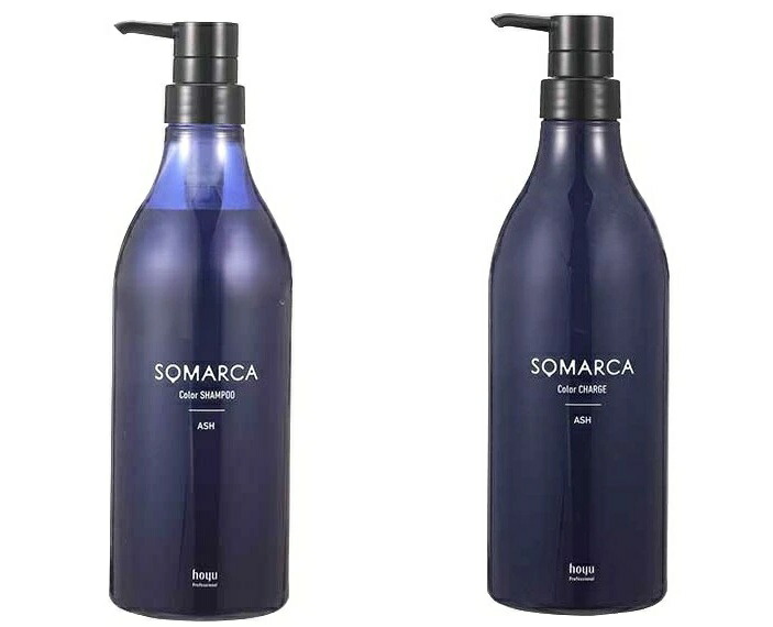 【楽天市場】【アッシュセット】ホーユー ソマルカ カラーシャンプーアッシュ770ml＆カラーチャージアッシュ750g：プロ用ヘアケア＆コスメ リヤン