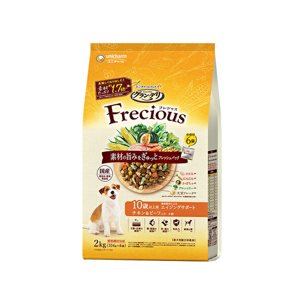 【楽天市場】【4個セット】ユニ・チャーム グラン・デリ Frecious 10歳以上用 チキン&ビーフ入り 2kg：スペシャルスペース ペット館