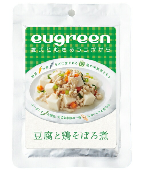 【楽天市場】阪急ハロードッグ eugreen お惣菜 豆腐と鶏そぼろ煮 100g：スペシャルスペース ペット館