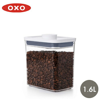 【楽天市場】OXO オクソー POP2 レクタングル ショート 1.6L【 保存容器 密閉 プラスチック ストッカー キッチン用品 調味料入れ 】LF631B07b000：すまいのコンビニ