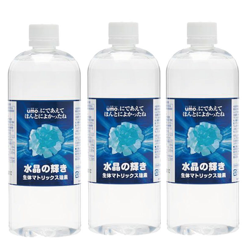 【楽天市場】【3本セット】umo ウモ 濃縮溶液 水晶の輝き 生体マトリックス珪素 500mL ウモ 正規品 水溶性珪素 珪素水 シリカ水 珪素 ケイ素 シリカ ミネラル 高純度 日本製 正規 ...