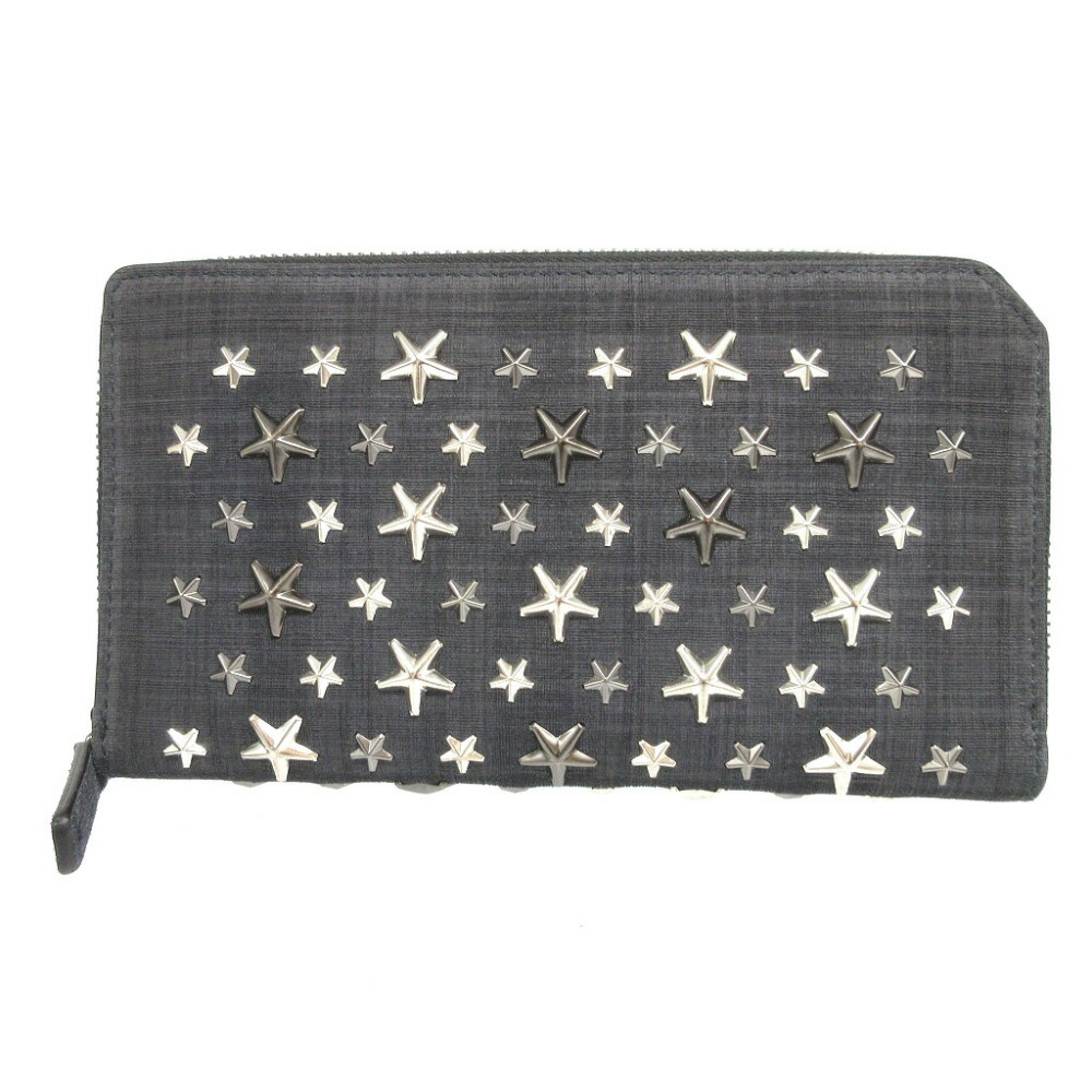 【楽天市場】新品同様 ジミーチュウ CARNABY スタースタッズ デニムスエード ネイビー 紺 ラウンドファスナー長財布 財布 0796 ...