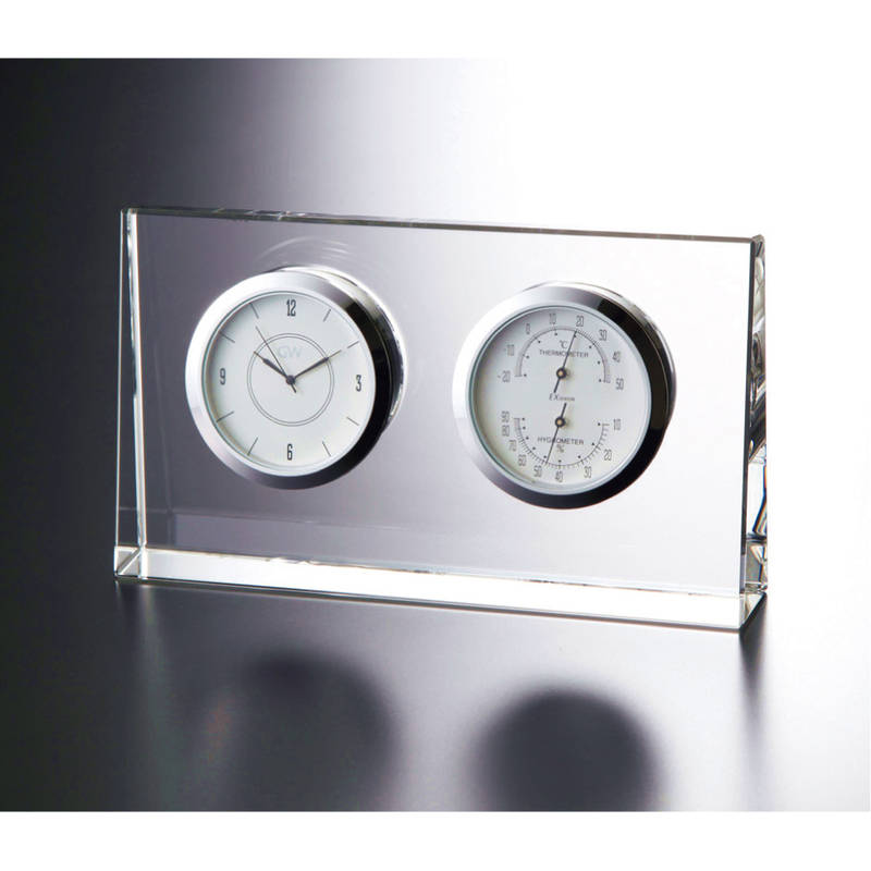 【楽天市場】【送料無料】グラスワークスナルミ ブリーズ サーモクロック GW1000-11058[時計 置時計 インテリア クロック オプティカルガラス 高級感 透明感 ガラス 光学レンズ ...