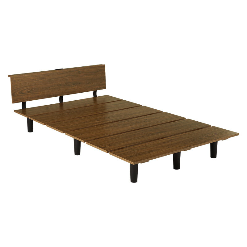 【楽天市場】萩原 セミダブルベッド ブラウン KB-3064SD-BR：LIFEED 楽天市場店