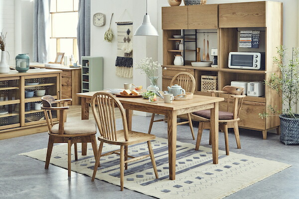 【楽天市場】ダイニングテーブル 関家具 nora. シリーズ おしゃれ 食卓 カフェテーブル 343288 DT135 ファッジ【S ...