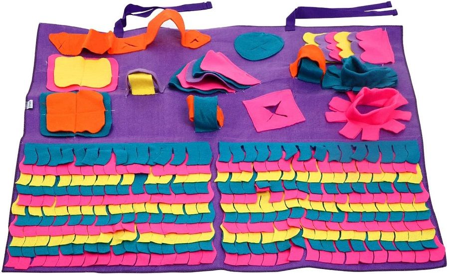 【楽天市場】訓練毛布 犬ノーズマット ノーズワーク 犬のトレーニングマット ノーズワークマット 嗅覚訓練 運動不足 運動器具 ストレス解消 犬 ...