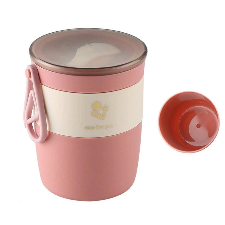 【楽天市場】スープジャー 電子レンジ スープ缶 580ml ランチスープジャー PP 電子レンジ対応 お手入れ簡単 透明フタ内蔵 カトラリー便利で衛生的 持ち運びハンドル簡単取り外し可能 ...