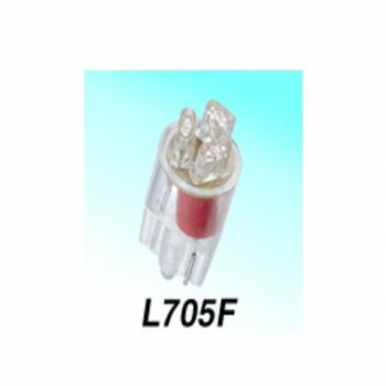 【楽天市場】M＆Hマツシマ Lビーム(1個) 12v ウエッジ中 レッド 3LED 拡散タイプ L705F RE【送料無料】 メール便対応商品 ...