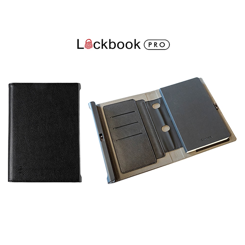 【楽天市場】Lockbook 指紋認証付ノートブック Pro 〈ブラック〉 【送料無料】 ノートカバー ロック機能 指紋 バイブルサイズ A6判：わくわくらいふ楽天市場店