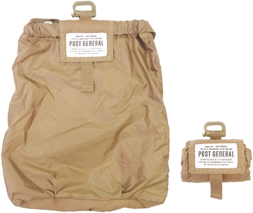 【楽天市場】[ポストジェネラル] PACKABLE DRAWSTRING BAG バックパック ドローストリングバッグ 巾着 （ウルフブラウン ...
