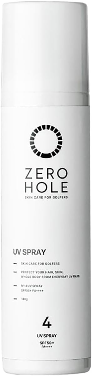 【楽天市場】ゼロホール ZERO HOLE 4 無香料 日焼け止め ゴルフ ゴルファー専用 無香料 140g UV スプレー SPF50：わくわくらいふ楽天市場店