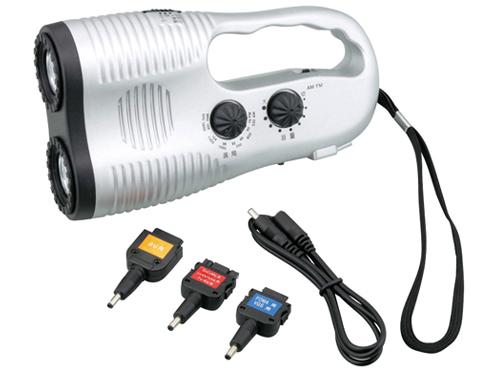 【楽天市場】防災ラジオライト ツインラジオライト 携帯充電機能付 アオヤギコーポレーション 36522：ライト館