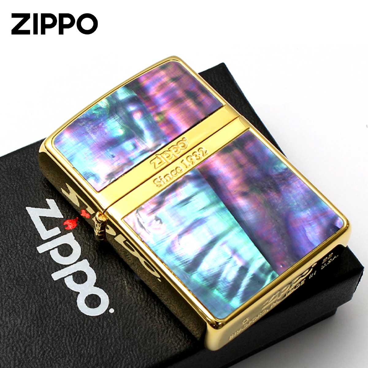【楽天市場】Zippo ジッポライター シェル 貝 ゴールド ラインシェルフィッシュ Line Shellfish 2G-LNSF メール便専用商品：輸入雑貨のネットストア AKIHA